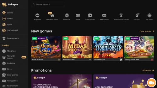 Fairspin Casino Bonus - get it without Promo Code